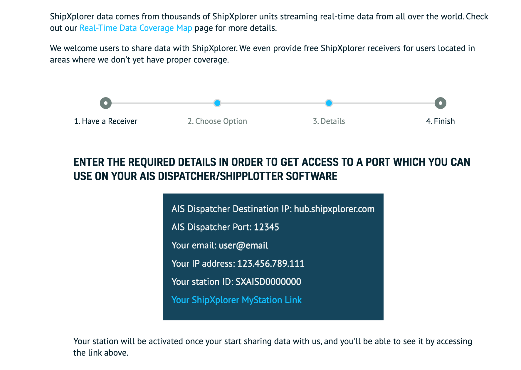 How to share AIS data to ShipXplorer with AIS Dispatcher - ShipXplorer ... How to share AIS data to ShipXplorer with AIS Dispatcher - ShipXplorer ...